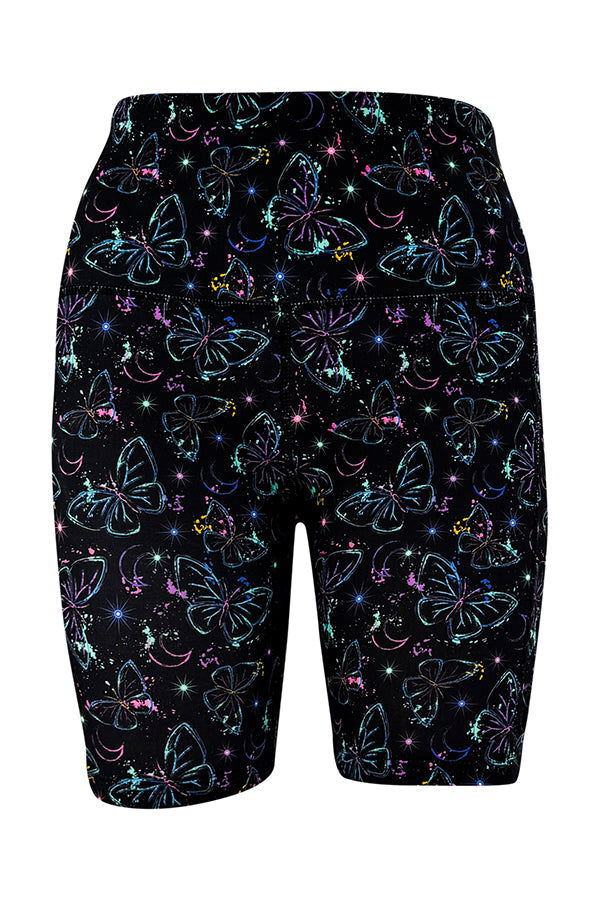 Neon Butterfly Pocket Shorts | Butterfly Print | Deep Side Pockets ...