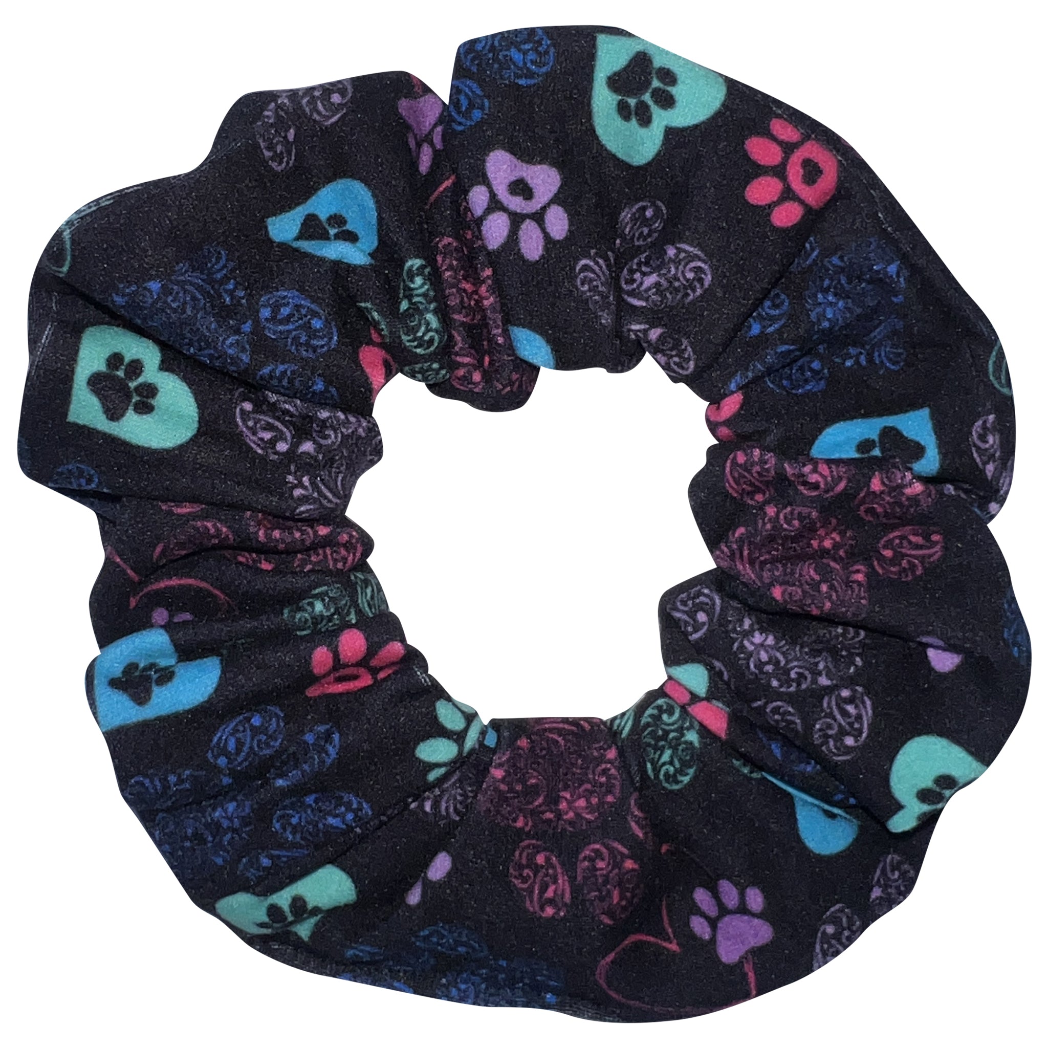 Magic Paws Scrunchie | Paw Print Hair Tie | Llama Leisure