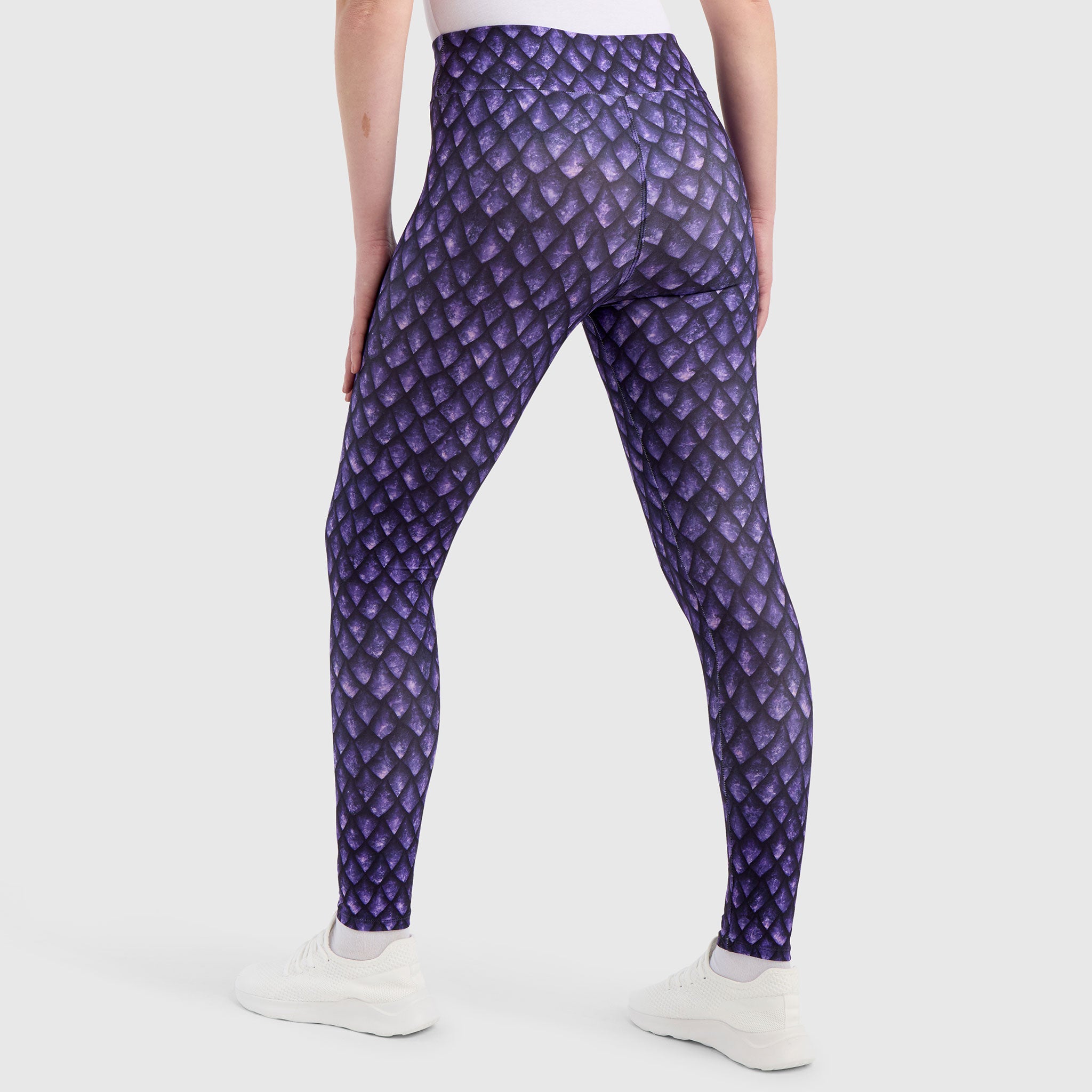 Purple Dragon Scales Leggings | Dragon Scale Print | Soft & Stretchy ...